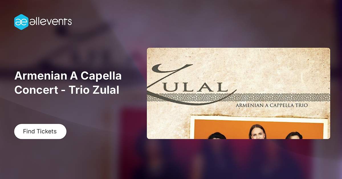 Armenian A Capella Concert - Trio Zulal, Zimmerli Art Museum at Rutgers University, New ...